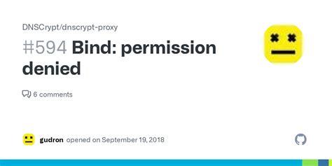 Bind Permission Denied · Issue 594 · Dnscryptdnscrypt Proxy · Github