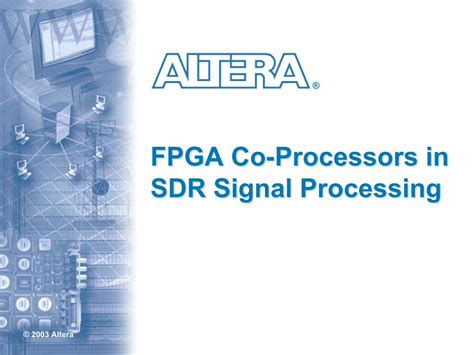 Pdf Fpga Co Processors In Sdr Signal Processing · Processor Post