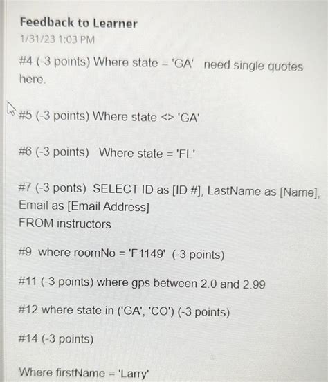 Solved Courses Table Select Courseid