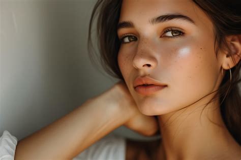 Stunning Woman Poses Premium Ai Generated Image