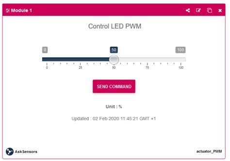 Pwm Led Control With Esp32 And Iot Platform Over Mqtt Asksensors Blog