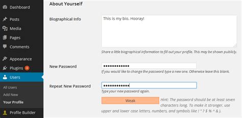 Wordpress Minimum Password Length And Password Strength Meter