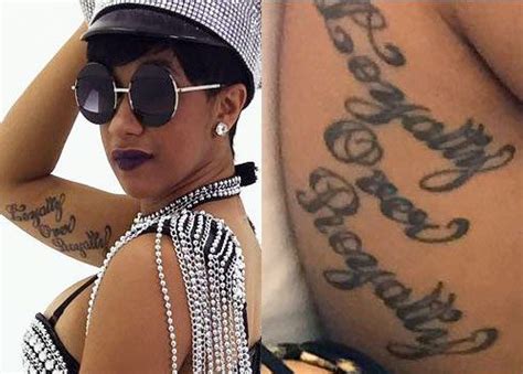 Cardi Bs Tattoo Collection And Meanings Behind Them Tattoo Me Now