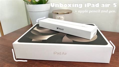 NEW IPad Air 5 Starlight 2022 UNBOXING Accessories
