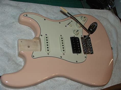 Shell Pink Loaded Strat Style Body Ssh Push Pull Tone Reverb