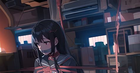 緊縛 いじめで倉庫に監禁、緊縛された女子高生 緊縛ちゃんのイラスト Pixiv
