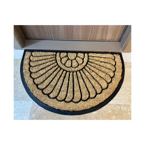 Covoras Intrare Fibra De Cocos Si Cauciuc Dm 25 75x45x2 Cm Semicerc