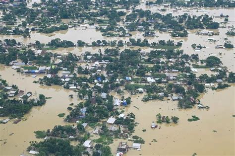 Assam Floods 12 More Killed 54l People Hit Water Recedes In Some