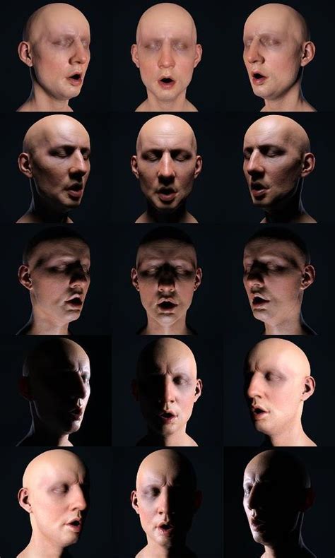 Lighting Reference For Face Tony Reynolds Human Reference Figure
