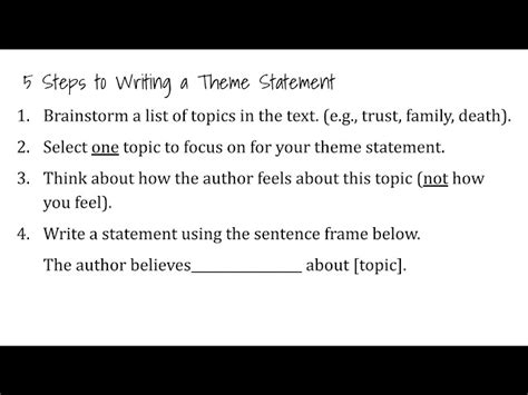 What Are The Three Parts Of A Theme Statement