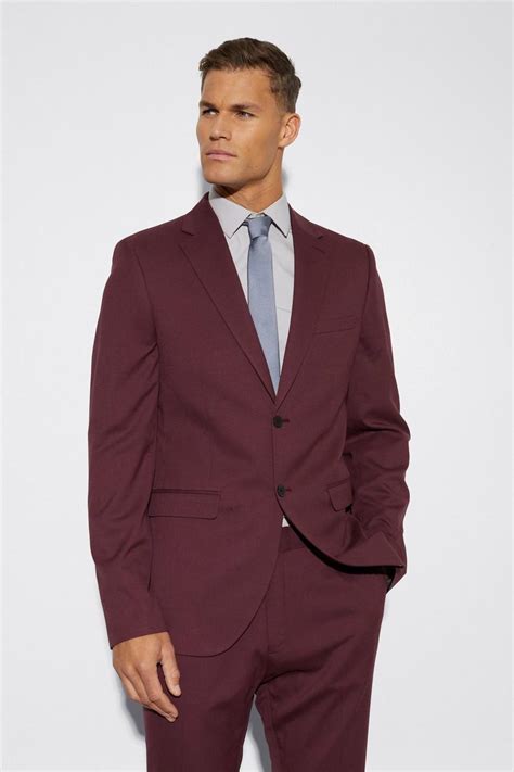 Tall Slim Single Breast Suit Jacket Boohoo Uk