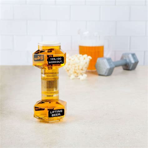 Dumbbell Beer Glass Abracadabranyc