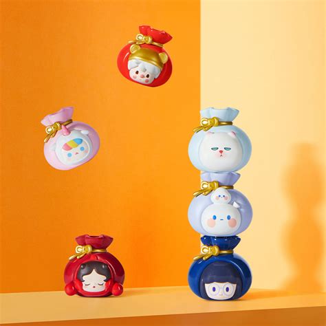 Pop Mart Pop Bean Fortune Bag Series Mini Figures 5 Pack Pop Mart