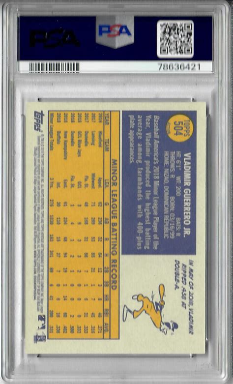 2019 Topps Heritage 504 Vladimir Guerrero Action Variation Ssp Rookie