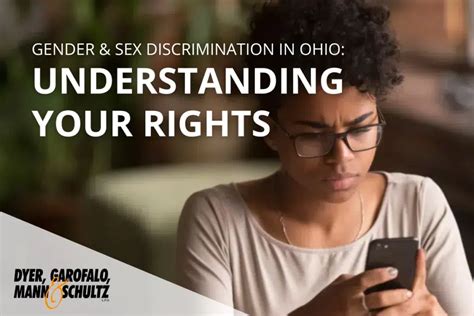 Gender And Sex Ohio Discrimination Laws Dgms Law