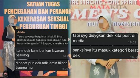 Oknum Satgas PPKS Unhas Kecewa Mahasiswa Bongkar Pelecehan Seksual Dosen ke Publik - Makassar ...