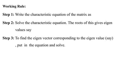 eigen values and eigen vectors of square matrix pptx