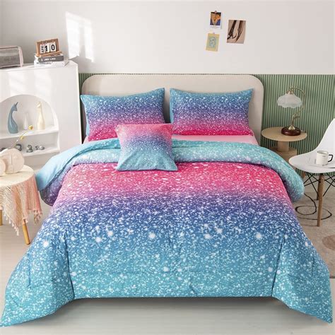 Perfemet 6pcs 3d Glitter Comforter Bedding Sets Fullqueen Size Ultra