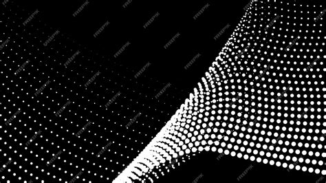 Premium Vector Black Halftone Pattern Abstract Background Vector Image