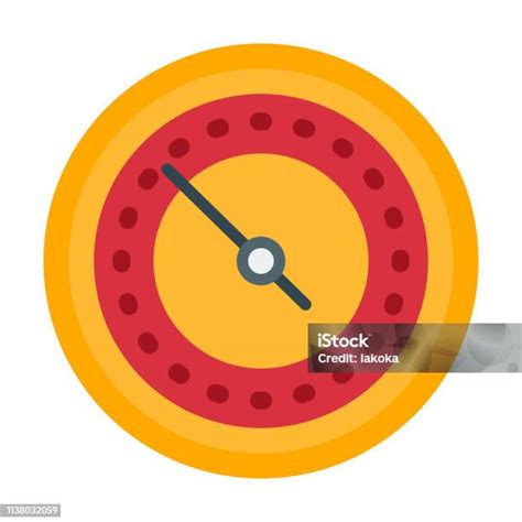 Ikon Speedometer Atau Indikator Dengan Panah Elemen Infografis