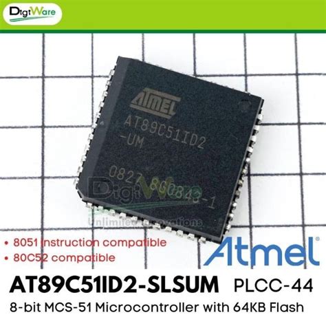 at89c51id2 slsum plcc44 digiware store