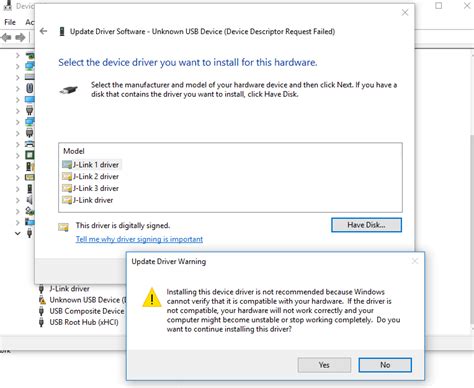 gojimmypi fixing j link no emulators connected via usb how to have