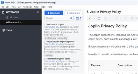 joplin plugins note list preview