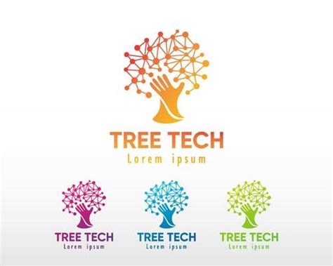 Tech Tree Logo Vector Art Icons And Graphics For Free Download