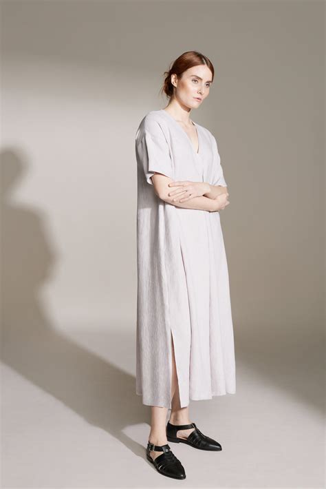 Home Products Archetype V Neck Linen Dress
