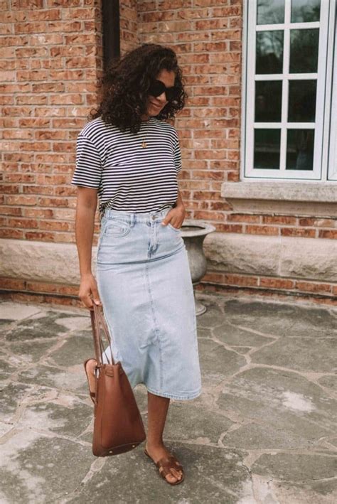 From Classic To Edgy How To Wear A Denim Skirt In 2023 My Chic Obsession