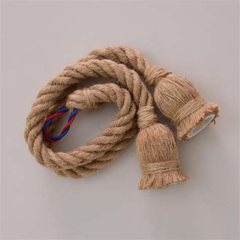 Одиночные головы веревка подвесной светильник S лампа Винтажный стиль Ресторан барная веревка