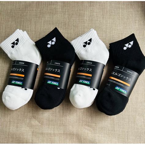 Set Of 3 Pairs Of Yonex Socks High Neck Badminton Socks Beautiful