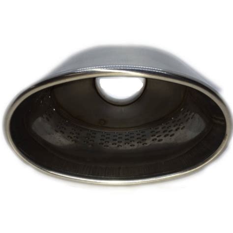 savage 6 x 4 inch oval tailpipe with partial perf insert