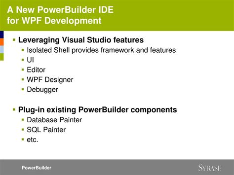 Ppt Powerbuilder Net Guided Tour Powerpoint Presentation Free