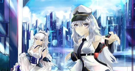 エンタープライズアズールレーン エンタープライズとベルファスト くりやふのイラスト Pixiv