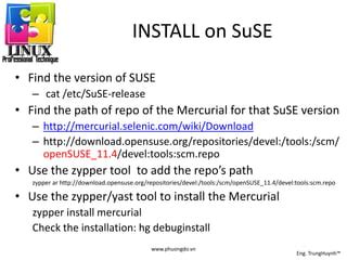 Mercurial Training PPTX Operating Systems Computer Software And Applications