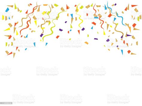 떨어지는 반짝 황금 색종이 배경입니다 밝은 축제의 반짝이 골드 반짝이 색종이 비행 벡터 배경 2019년에 대한 스톡 벡터 아트