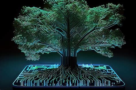 Premium Photo Green Electronics Concept