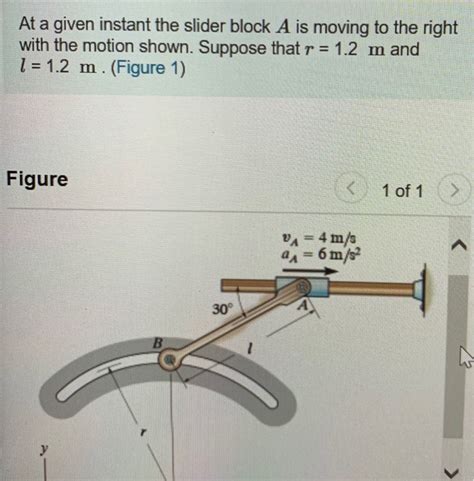 Solved 1 Determine The Angular Acceleration Of The Link Ab