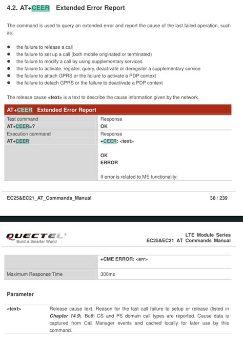 ec25 at ceer command response lte standard module quectel forums