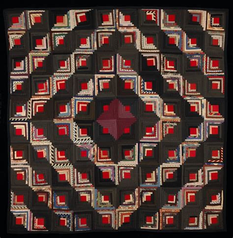 Log Cabin Barn Raising Quilt Unknown Mia