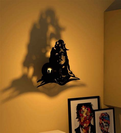 Buy Mdf Adiyogi Shiva Creative Shadow Lamp By Wallmantra Online
