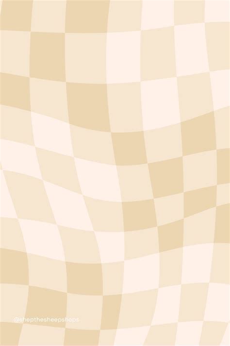 Abstract Beige And White Checkered Background