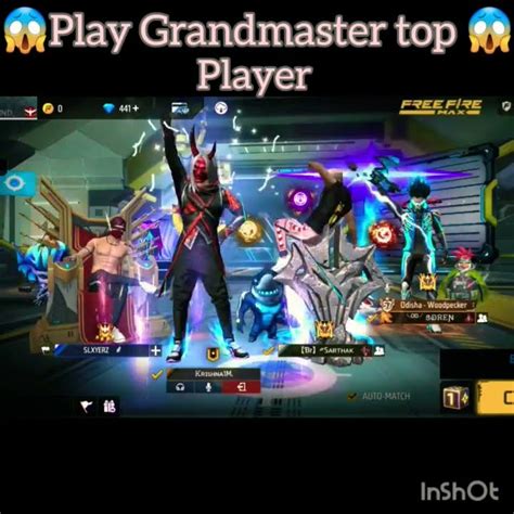 Play With Grandmaster 😈 Reason Top 👑10 Player😱 My Group😱freefire