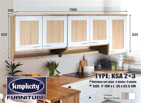 Jual Kitchen Set Minimalis Atas Lemari Dan Rak Gantung Aesthetic Di