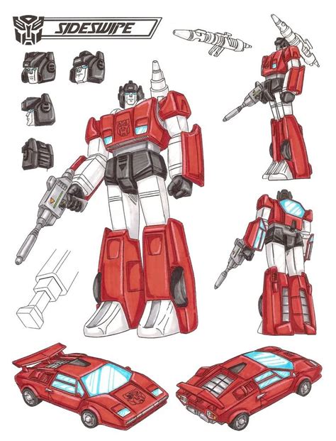 Sideswipe Transformers Generation 1 Transformers Design Transformers
