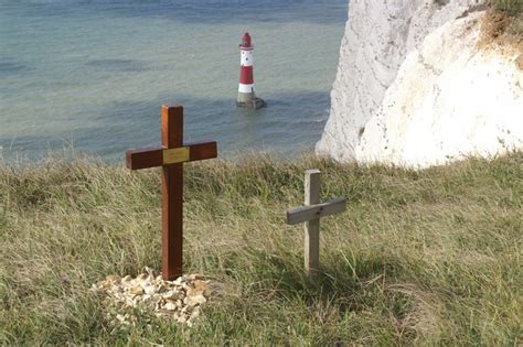 Memorials At Beachy Head Peter Standing Geograph Britain And Ireland