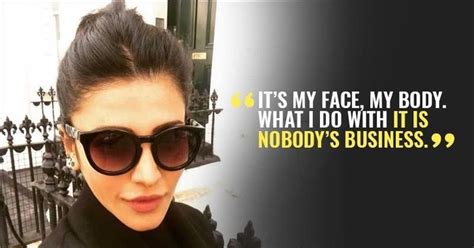 Shruti Haasan Shuts Down Lip Job Rumours Says She Is Not Answerable To