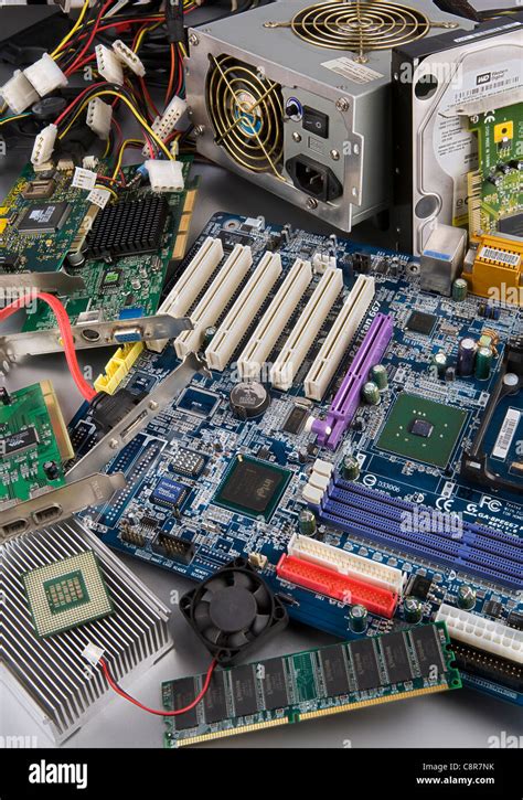 Vintage Computer Parts 2 Thousand Pile Computer Parts Royalty Free