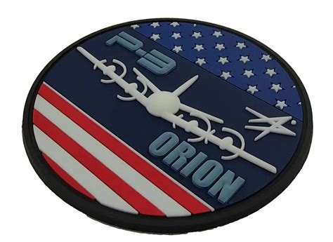 Lockheed Martin® P 3 Orion Flag Gitd Pvc Patch With Hook And Loop